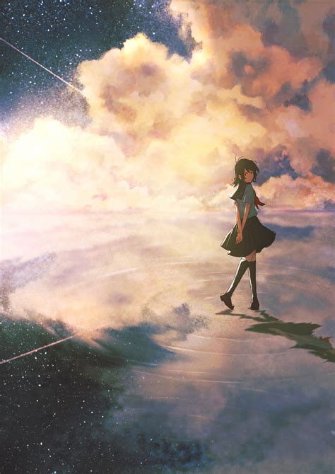 Papel de parede Oka Kojiro ilustração Meninas anime mulheres