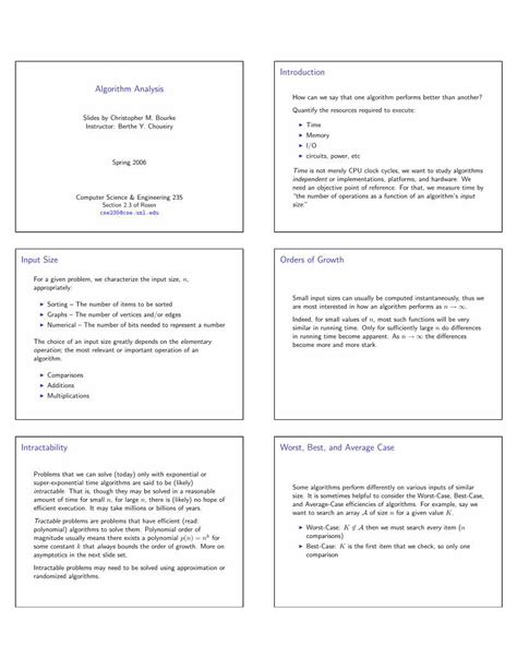 pdf algorithm analysis dokumen tips