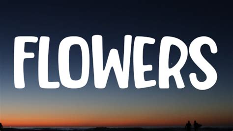 Miley Cyrus Flowers Lyrics I Can Buy Myself Flowers YouTube Music