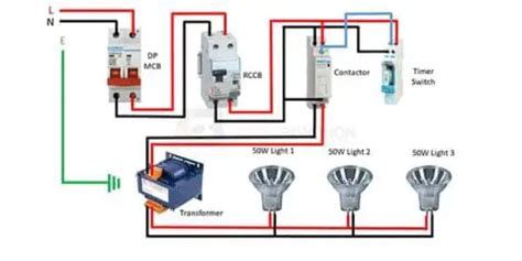 Timer And Contactor Connection Earth Bondhon