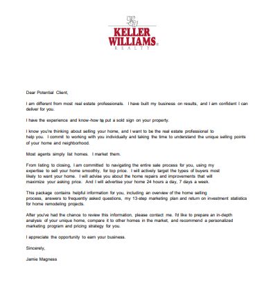 Real Estate Company Introduction Letter 9 Examples Format Word PDF