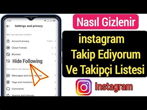 Instagram Takipçi ve Takipçi Listesi Nasıl Gizlenir 2023 Instagram