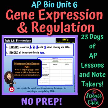 Ap Biology Unit Gene Expression Regulation Content And Note Takers
