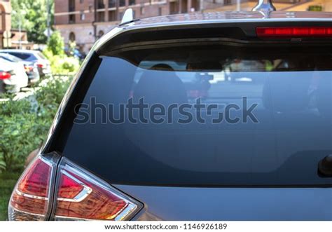 Back Window Car Parked On Street Stock Photo 1146926189 Shutterstock