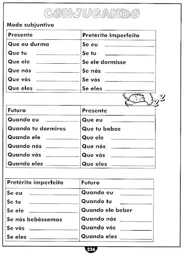 Verbos Atividades Para Imprimir Portal Escola