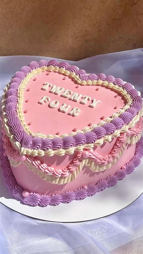 Vintage Cake Heart Cake Vintage Heart Cake Trendy Cake Cute Cake Cute Bday Cake Pink Cake Artofit