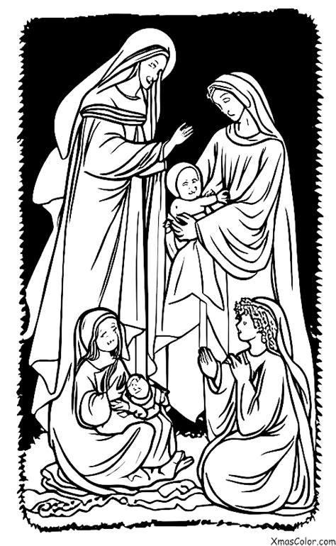 L ange Gabriel annonce à Marie la naissance de Jésus feuille de