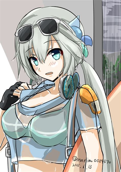 Wallpaper Illustration Anime Girls Blue Eyes Short Hair Glasses Cartoon Mangaka
