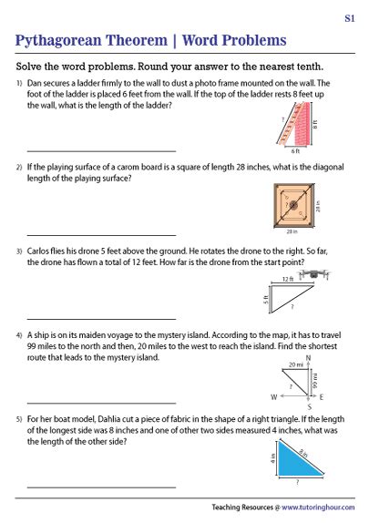 How To Solve Pythagorean Theorem Mathcation Worksheets Library