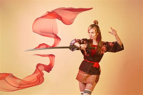 Katana Samurai Ninja Girl Woman Free Stock Photo Public Domain