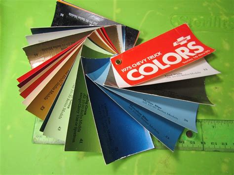 Paint Color Chart Paint Colors Chevrolet Trucks Chevy Road Trip