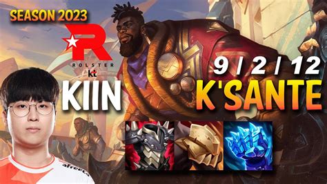 KT Kiin K SANTE Vs QUINN Top KR Ranked YouTube