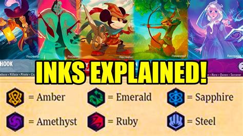 All Lorcana TCG Ink Styles Explained Colour Playstyles Revealed