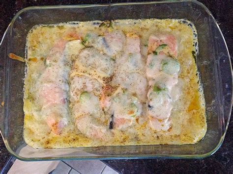 Überbackener Lachs mit Lauchstücken von bruslii Chefkoch Rezept
