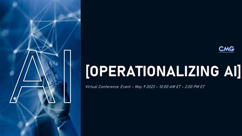 Operationalizing AI Virtual Conference May 9 2023 Computer