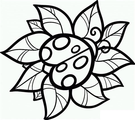 Dibujos De MARIQUITAS Para Colorear Y Pintar