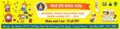Contoh Spanduk Penerimaan Siswa Baru Tk Islam Berbagai Contoh