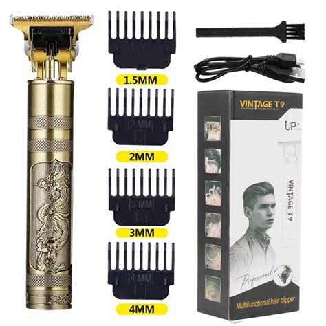 Professional Vintage T9 Golden Dragon Hair Trimmer Metal RECHARGEABLE