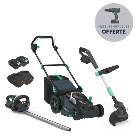 Novarden Pack Tondeuse Coupe Bordure Taille Haies Visseuse