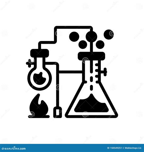 Black Solid Icon For Laboratory Lab And Pharmaceutical Stock
