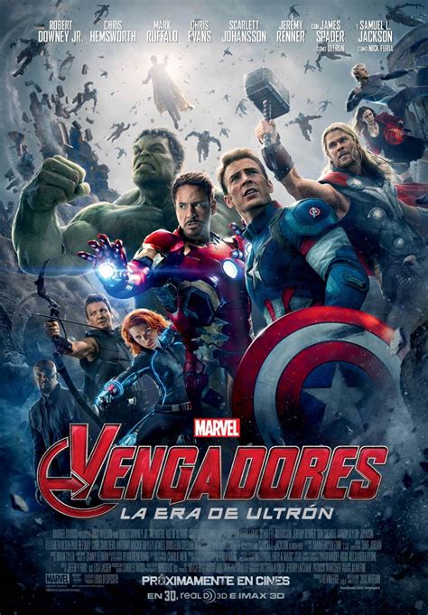 Vengadores La Era De Ultr N Cartel De La Pel Cula De