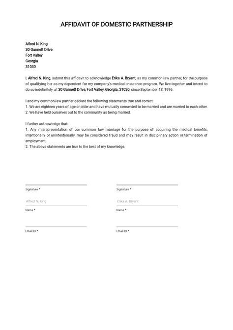 Affidavit Letter For Immigration Marriage Infoupdate Org