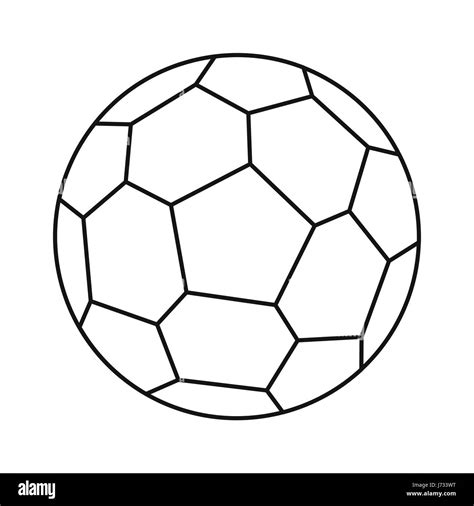 Soccer Ball Icon Outline Style Stock Vector Image Art Alamy