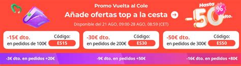 Último día Promo vuelta al cole de Aliexpress Nuevo cupón de 100