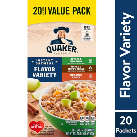 Quaker Instant Oatmeal Variety Pack 52 Lupon Gov Ph