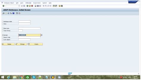 step by step tutorial on creating domain in sap abap
