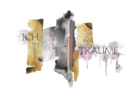 Trauerkarte Ich geh durch Eure Träume schreibweisen