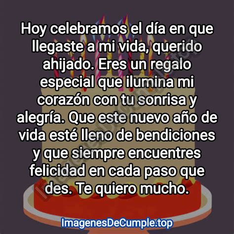 Feliz cumpleaños ahijado