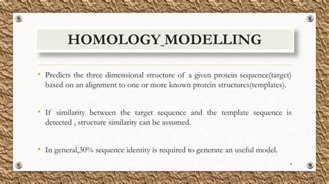 Homology Modelling Ppt