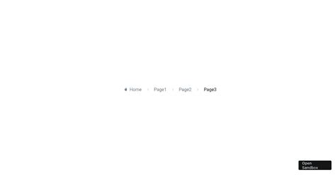 Breadcrumbs Codesandbox