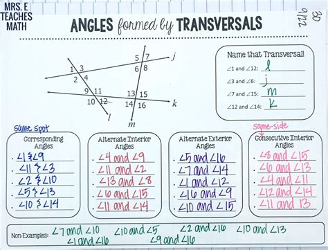 proving lines parallel worksheet