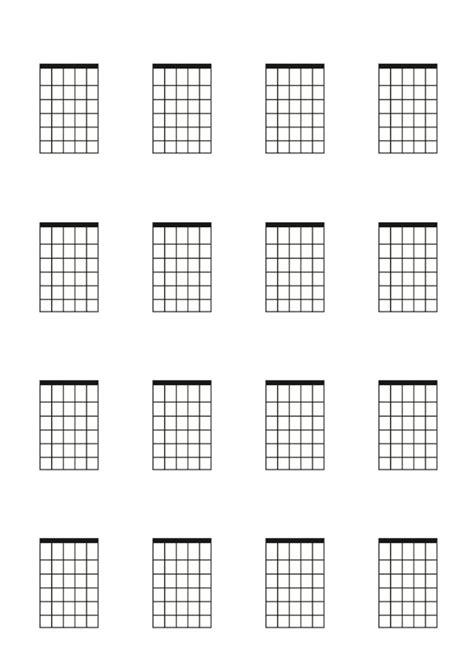 Guitar Chord Chart Blank Printable