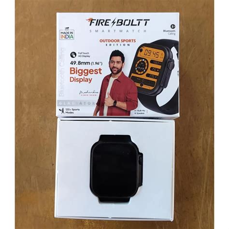 Fire Boltt Gladiator 1 96 Biggest Display Smart Watch With Bluetooth
