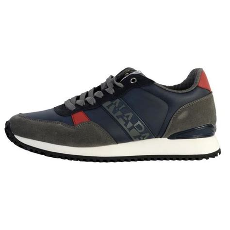 Tennis Basket Basses Napapijri Cosmos Bleu Gris Homme Bleu Gris