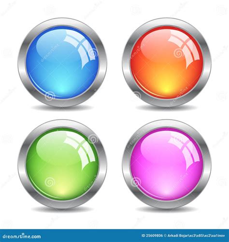 Glass Vector Buttons Royalty Free Stock Image Image