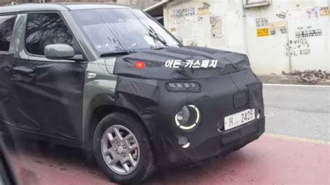 Hyundai Casper Ev Production Spec Model Spied Testing Now Hyderabad