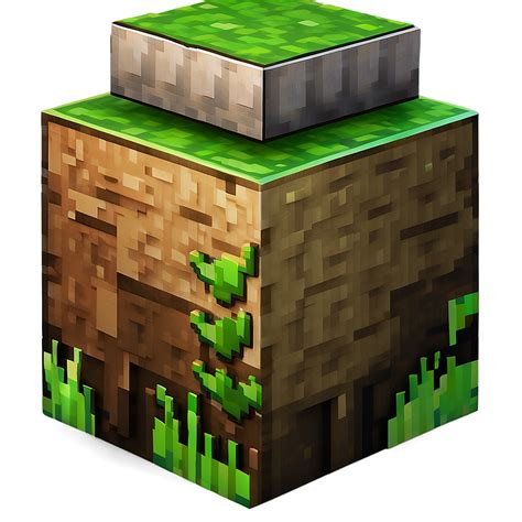 Cartoon Minecraft Grass Block Png Png Image
