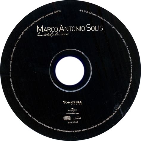 Car Tula Cd De Marco Antonio Solis En Total Plenitud Portada