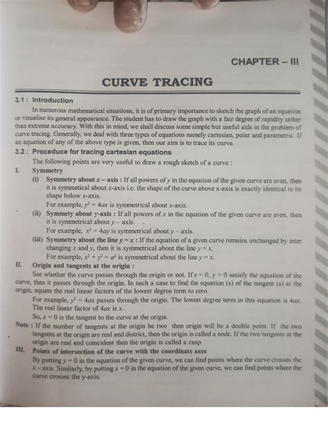 curve tracing pdf