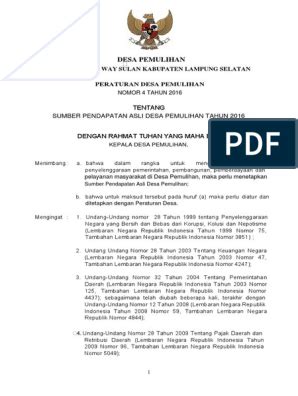 Detail Contoh Peraturan Desa Koleksi Nomer 36