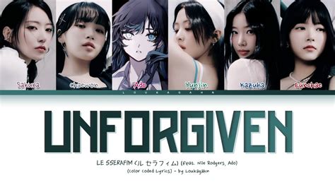 LE SSERAFIM UNFORGIVEN Ft Nile Rodgers Ado JP Ver Color Coded