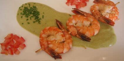 Brochettes Ap Ritives Exotiques Mangue Crevettes Coco Curry Et