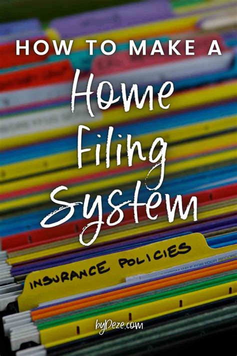 Organizing Important Papers Organizing Paperwork Organizing Systems