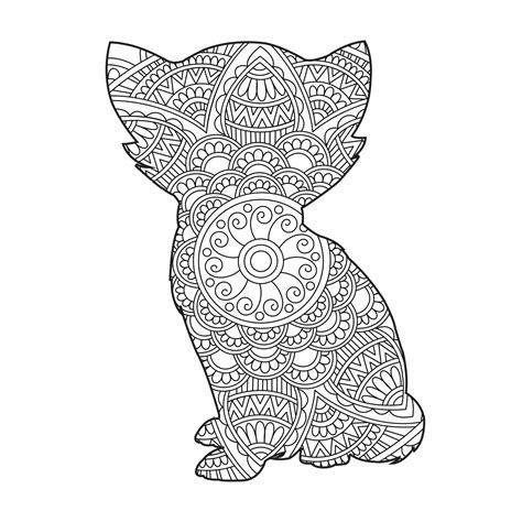 Katzen Mandala Kostenlose Bilder Ausmalbilder Kostenlos Herunterladen