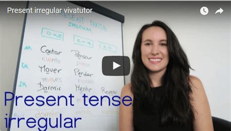 Irregular Verbs In Present Tense Video And Grid