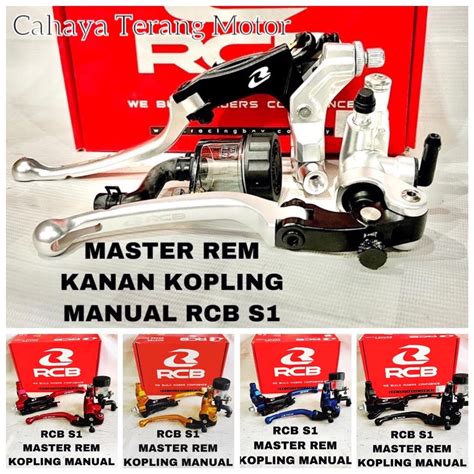 Jual RCB Master Rem S1 Radial 14mm Tabung Smoke Handle Kopling RCB